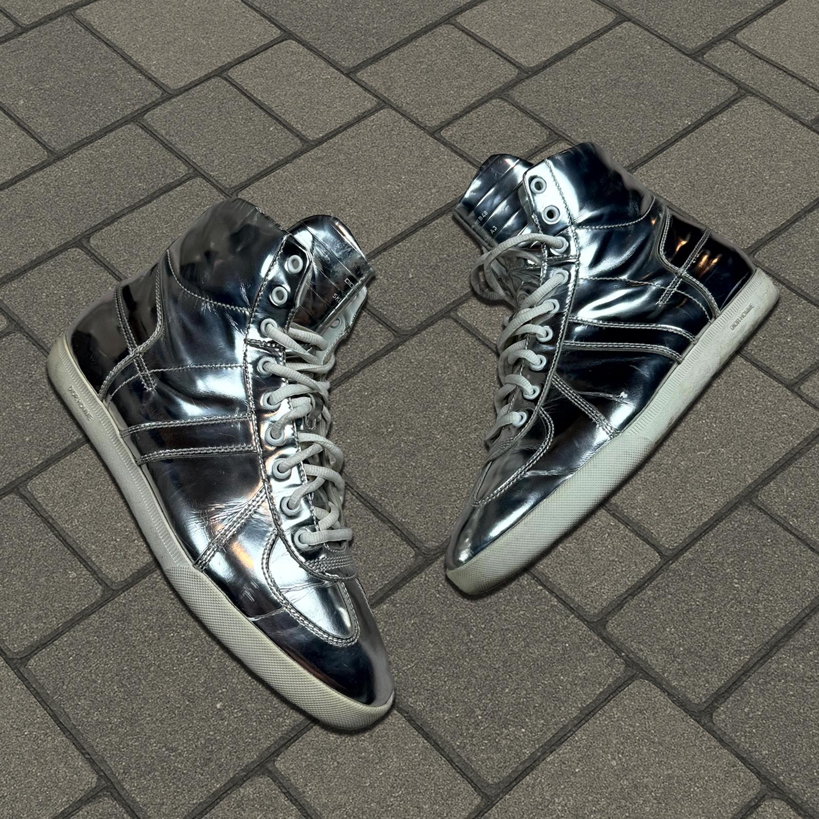 Dior Homme Silver Hi-Top Sneaker – Crybynoon Archive