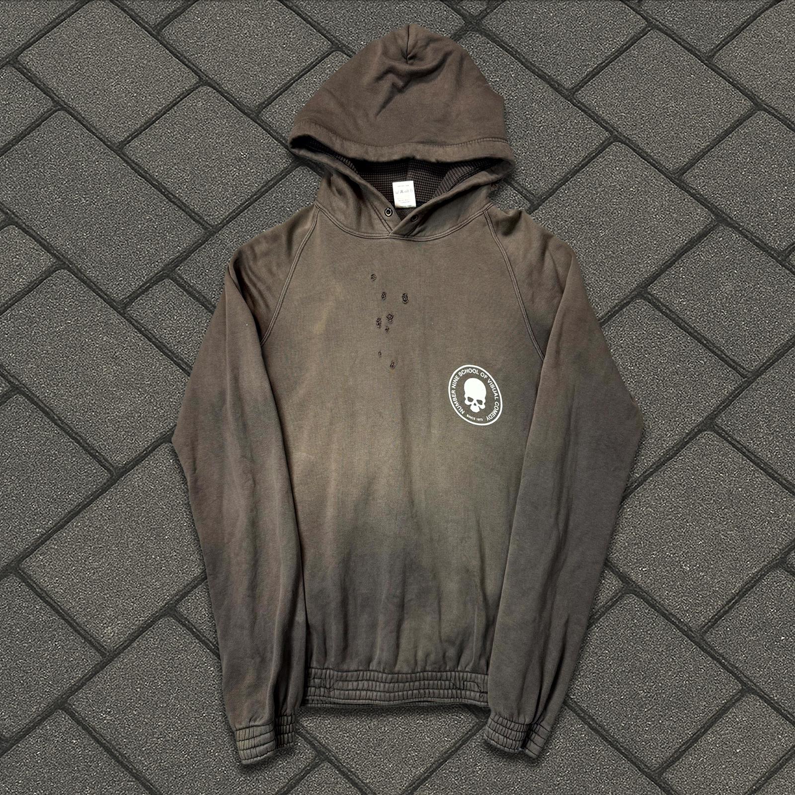 SS01 Number Nine ‘School of Visual Comedy’ Hoodie – Crybynoon Archive